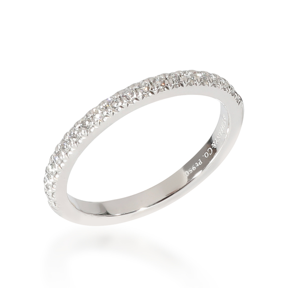 Tiffany & Co. | Jewelry | Tiffany Co Soleste Half Eternity Wedding Band ...